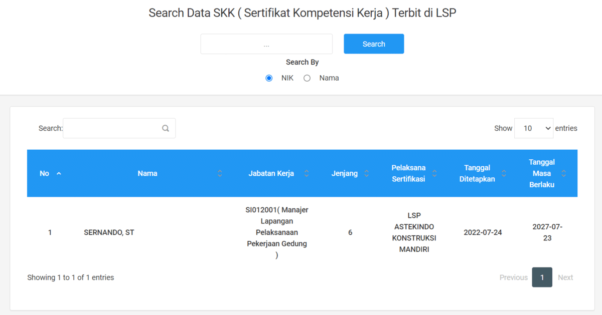 Cara Cek SKK Online dan Konstruksi - SkaSkt.co.id